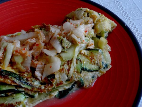 Omelette au kimchi (Corée du Nord) - La tendresse en cuisine